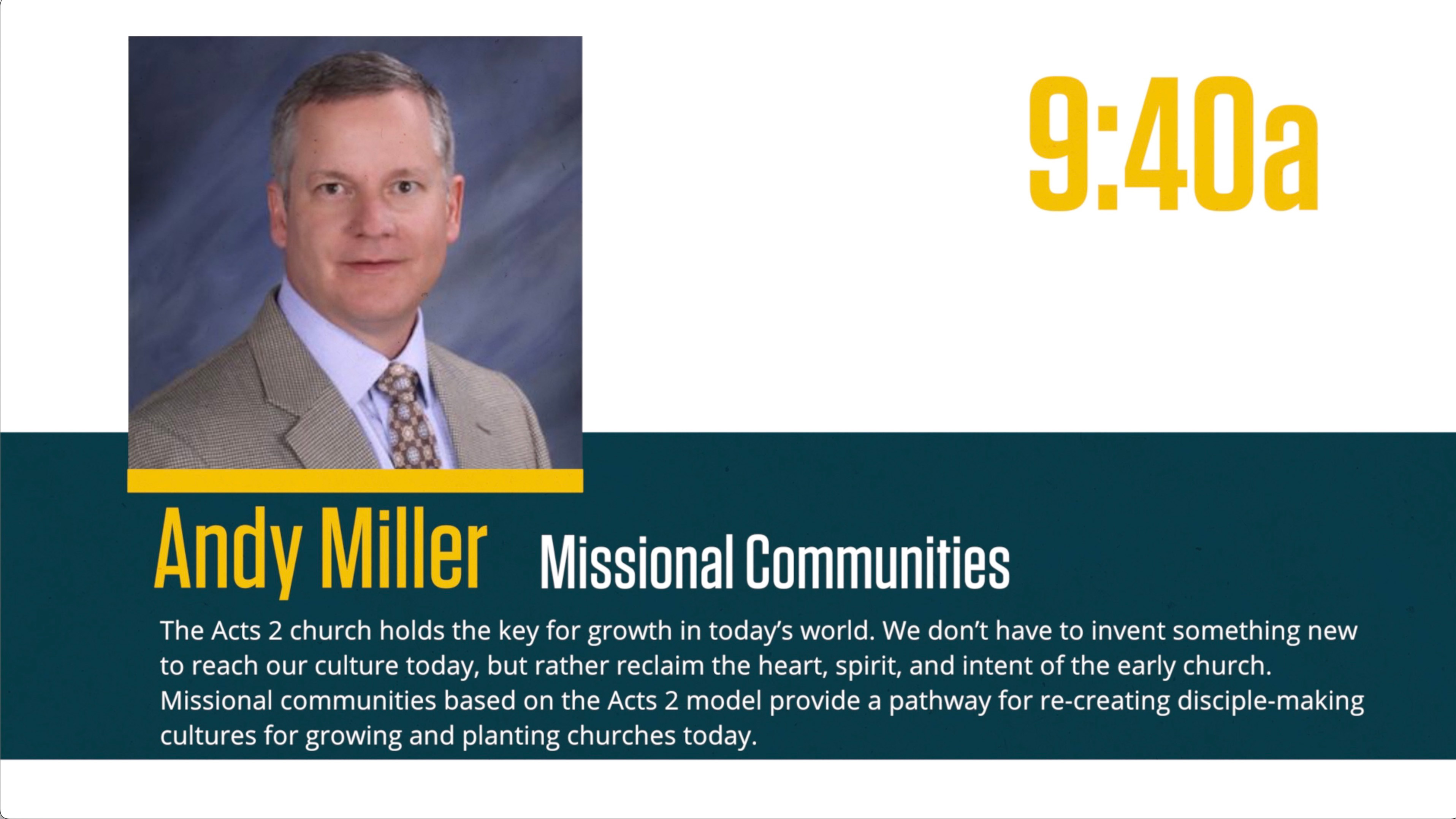 NDC 18 | Andy Miller | Missional Communities